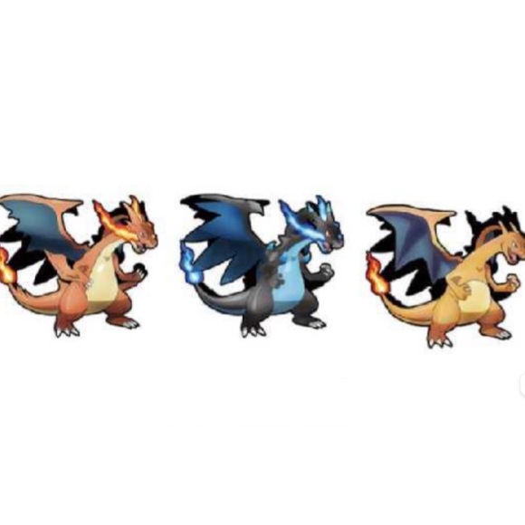 Art | Pokemon Charizard And Mega Charizad X Y Decal | Poshmark